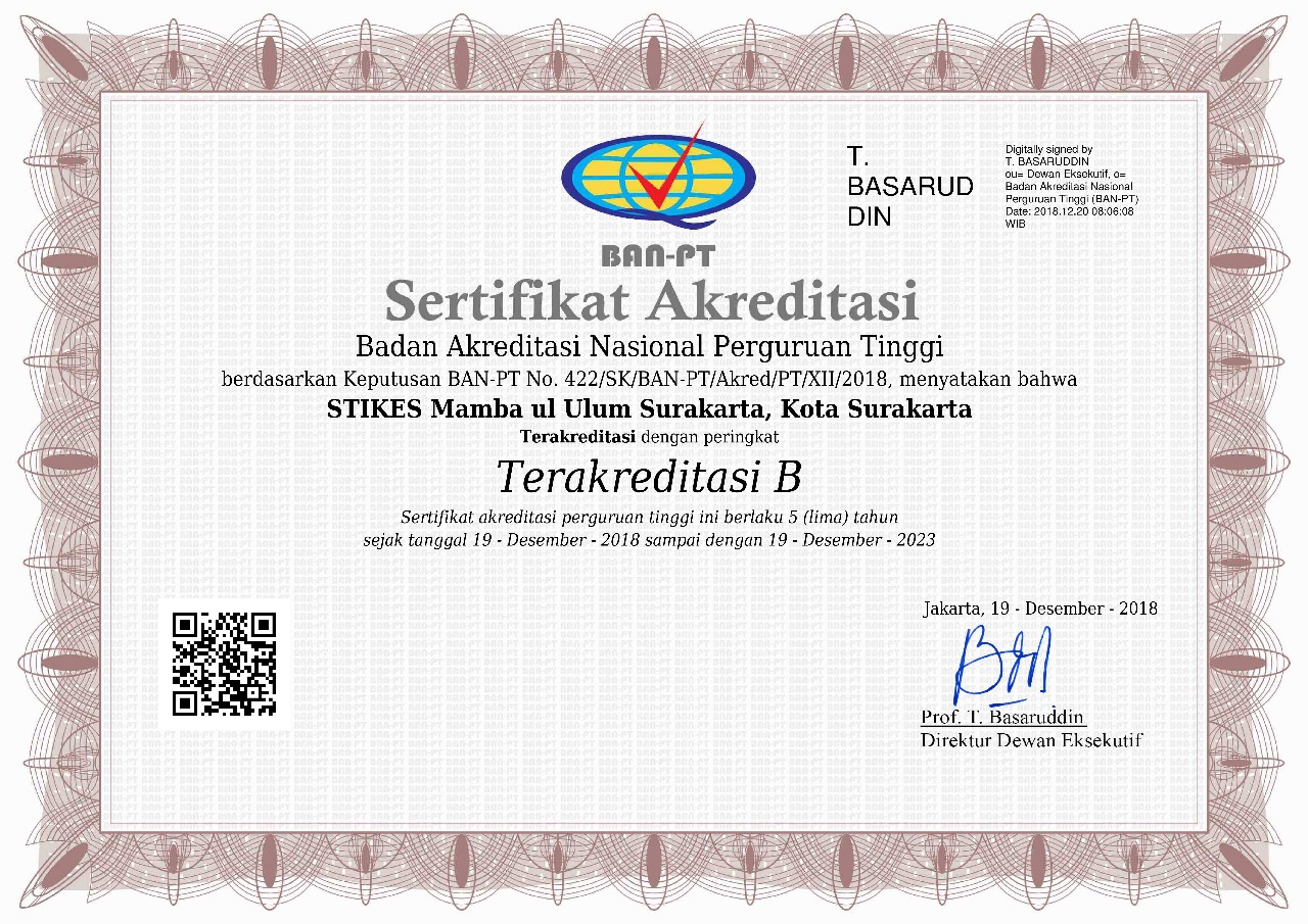 STIKESMUS TERAKREDITASI B BAN-PT – STIKESMUS