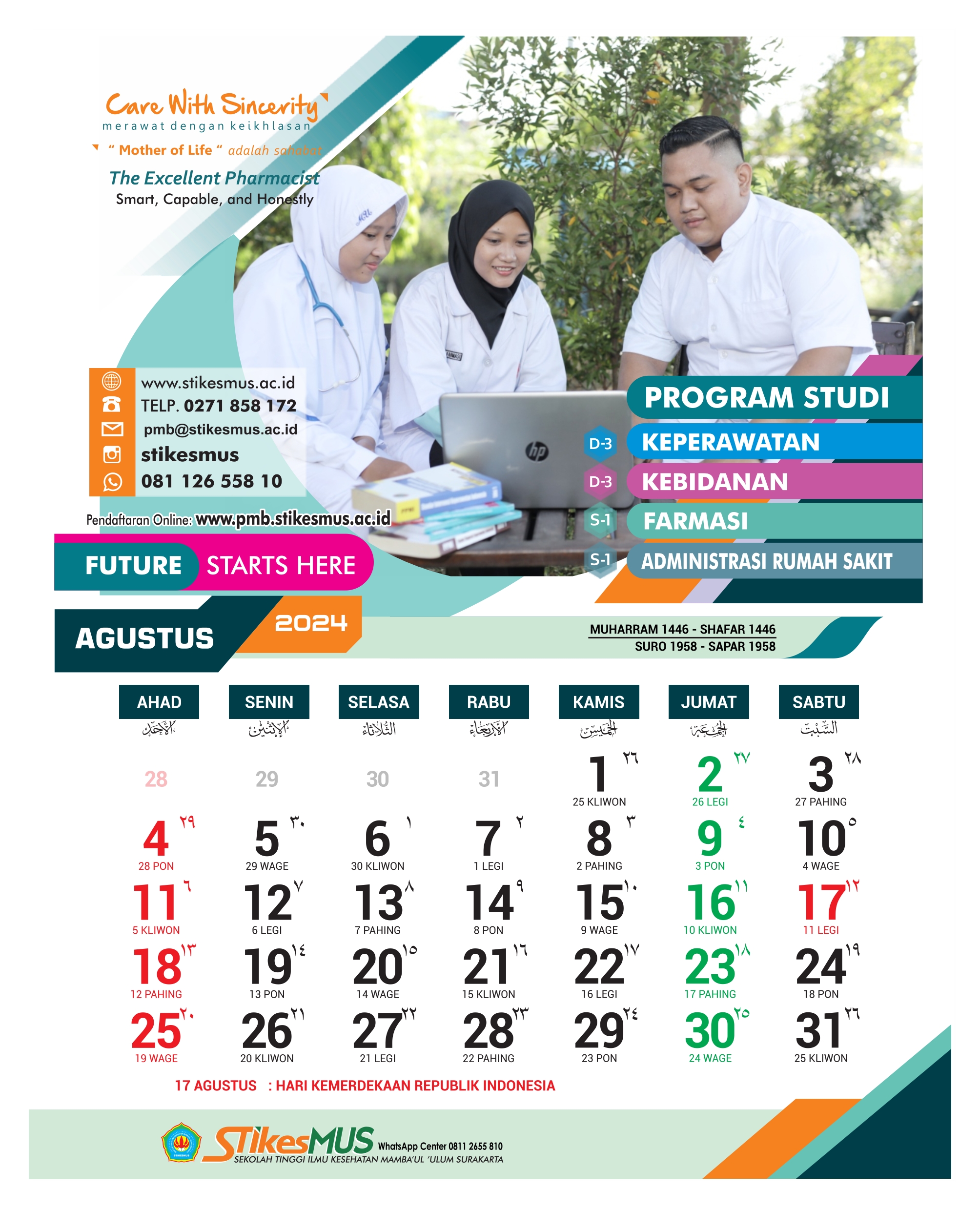 KALENDER TAHUN 2024 STIKESMUS – STIKESMUS