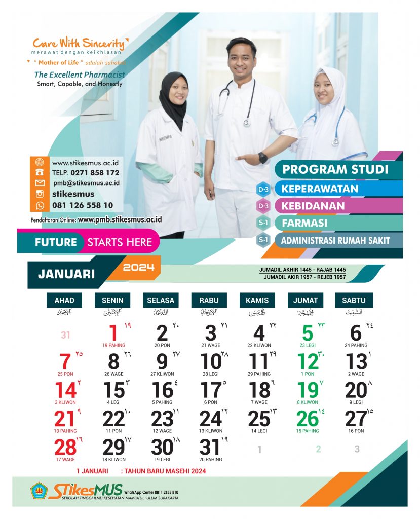 KALENDER TAHUN 2024 STIKESMUS – STIKESMUS