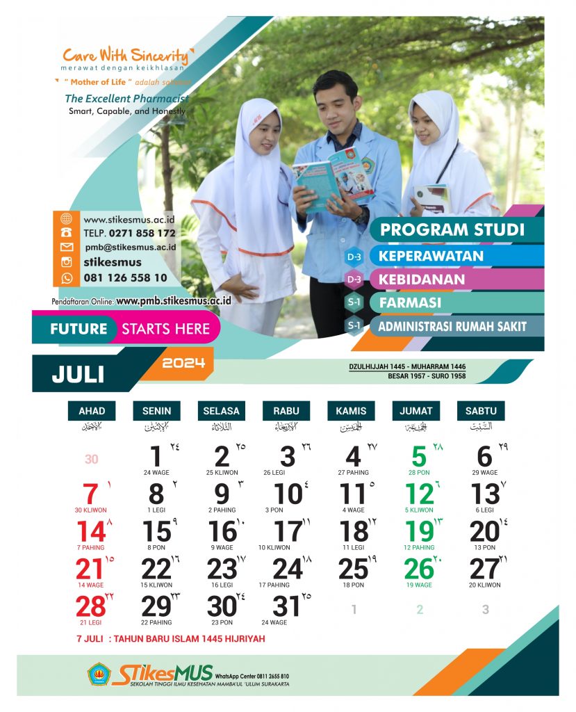 KALENDER TAHUN 2024 STIKESMUS – STIKESMUS