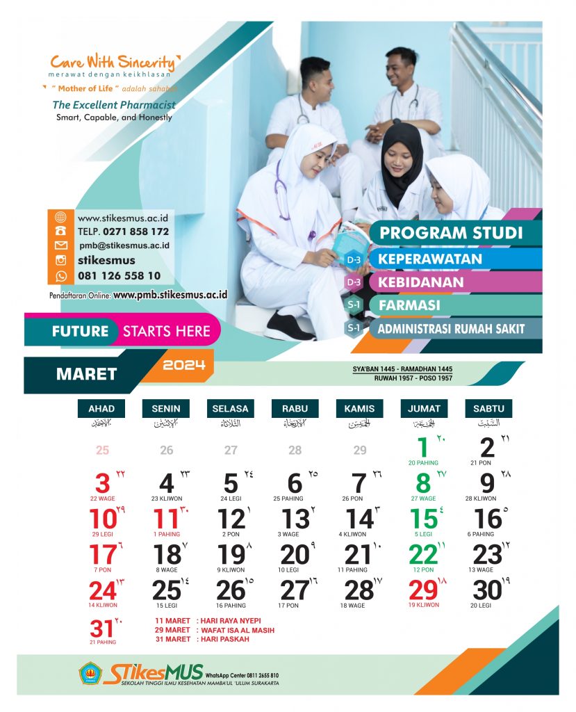 KALENDER TAHUN 2024 STIKESMUS – STIKESMUS