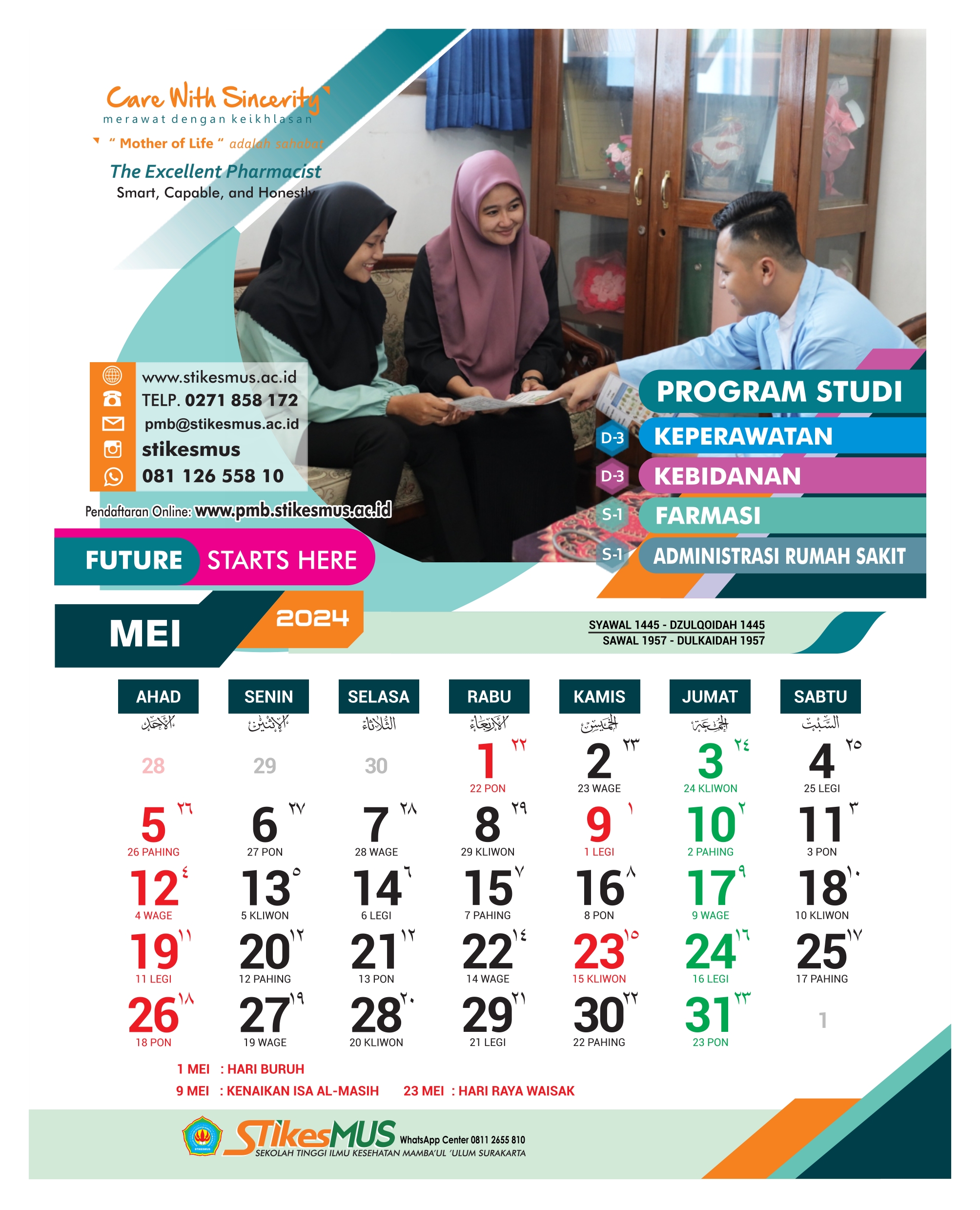 KALENDER TAHUN 2024 STIKESMUS – STIKESMUS